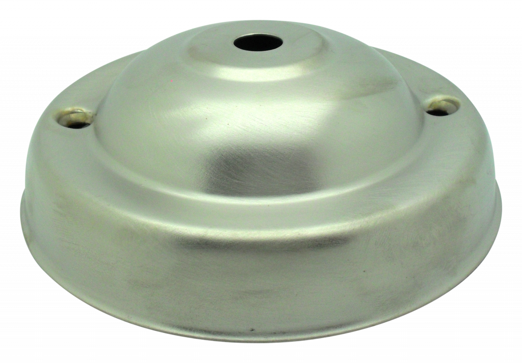 110mm Shaped Ceiling Cup Only (Brushed Nickel) - Candle Tubes